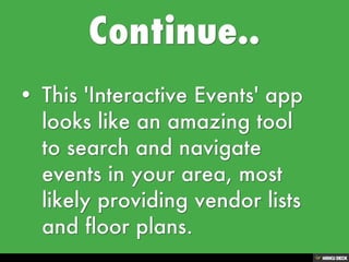 Interactive Events App | PDF