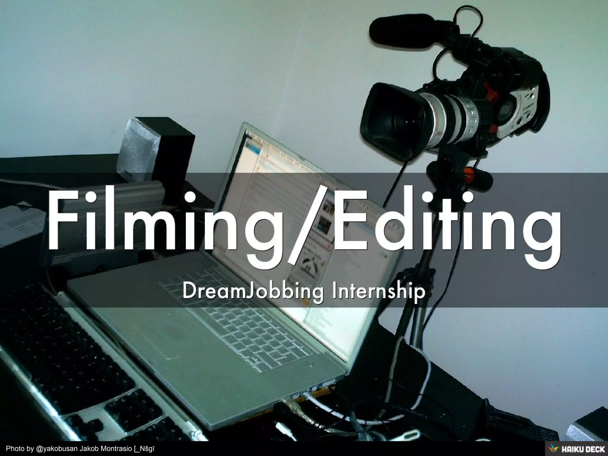 Filming/Editing | PDF