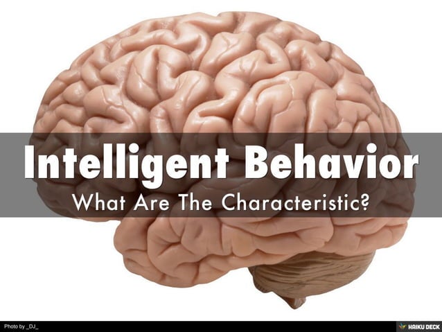 Intelligent Behavior | PPT