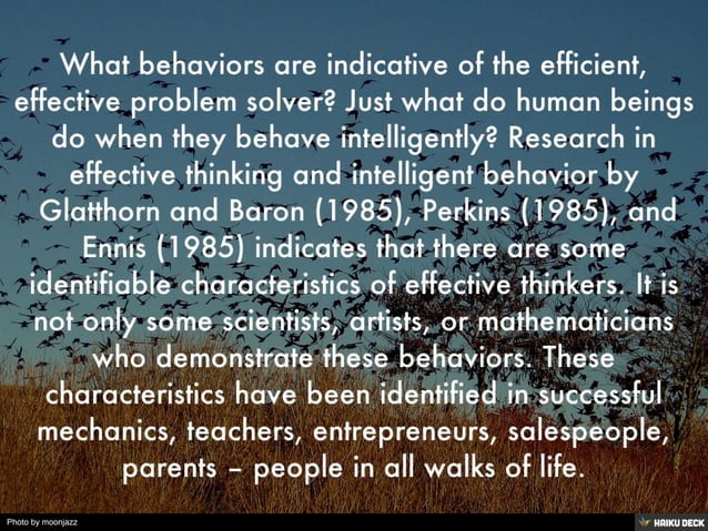 Intelligent Behavior | PPT