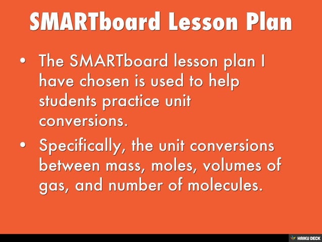 SMARTboard Lesson Plan | PPT