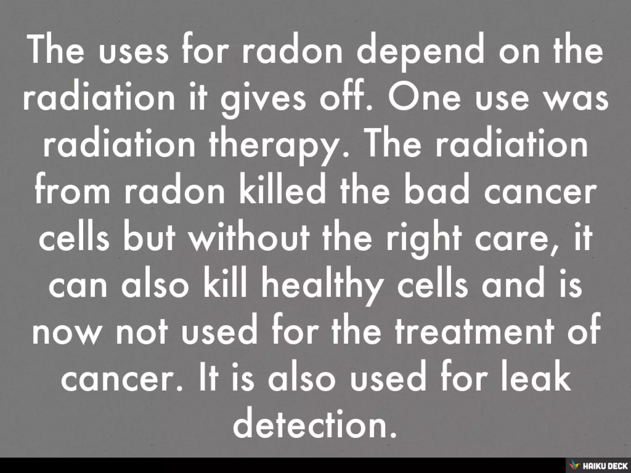 The Element Of Radon | PDF