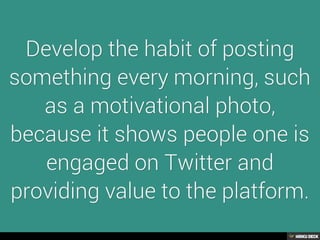 Daily Habits that Lead to Twitter Success | PDF