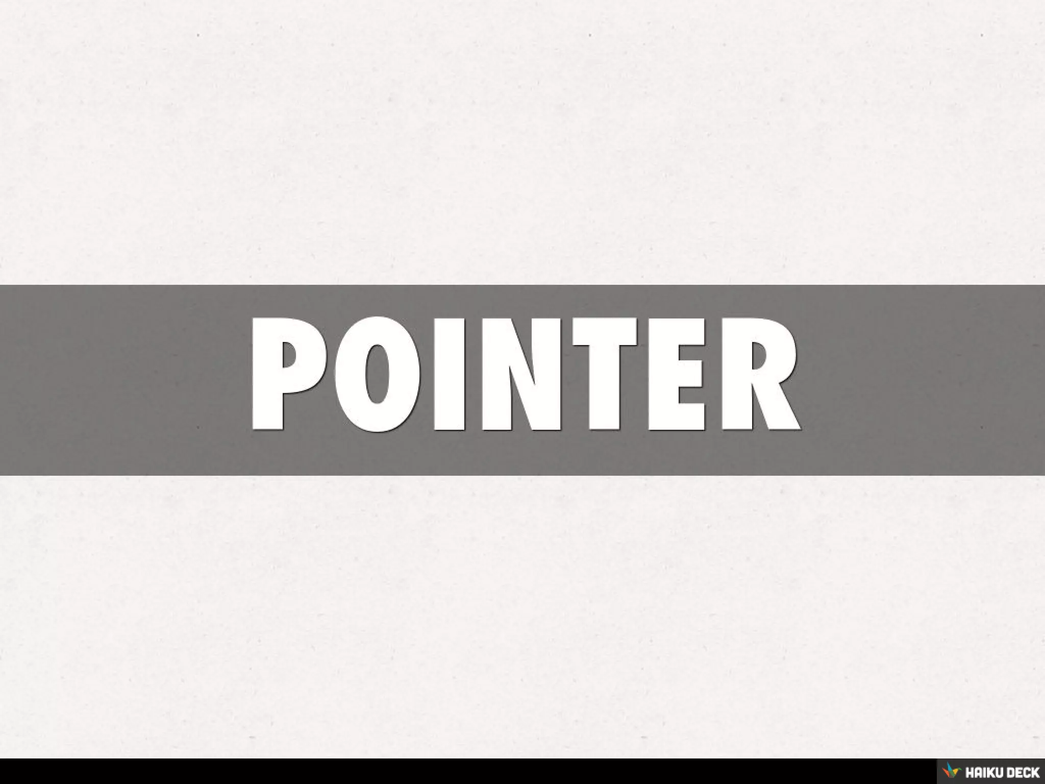 Pointer | PDF