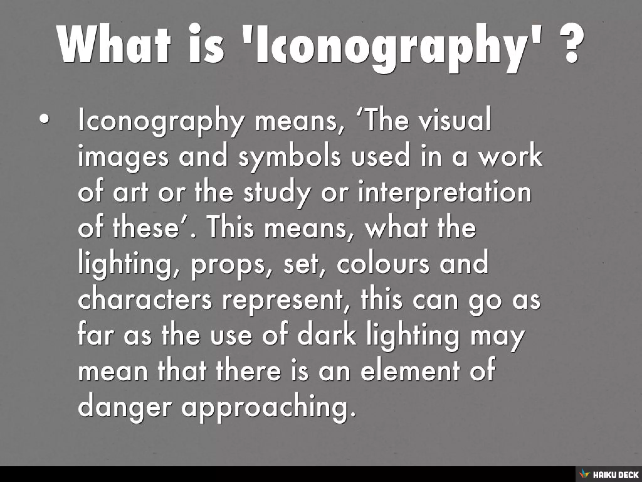 Iconography | PPT