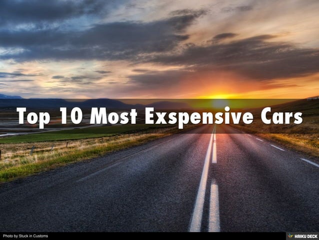 Top 10 Most Expensive Cars | PPT