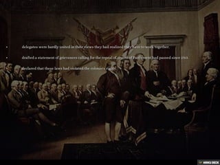 THE FIRST CONTINENTAL CONGRESS | PDF