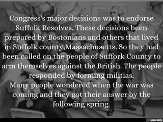 THE FIRST CONTINENTAL CONGRESS | PDF