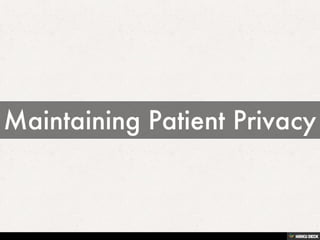 Maintaining Patient Privacy | PDF