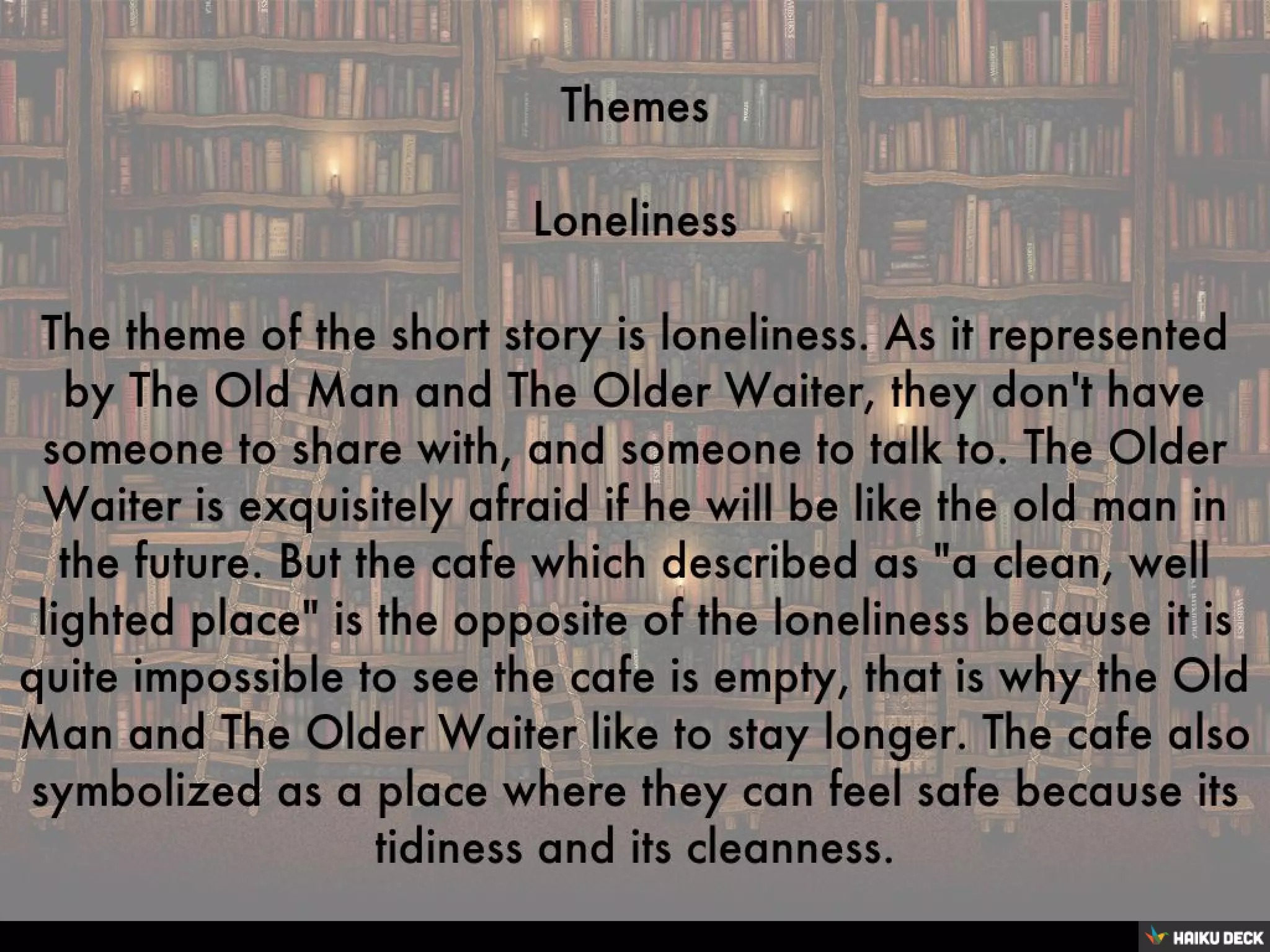 A Clean, Well Lighted Place | PDF