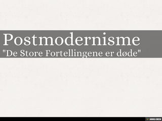 Postmodernisme | PDF