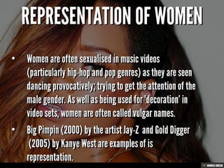 Gender representation in music videos | PDF