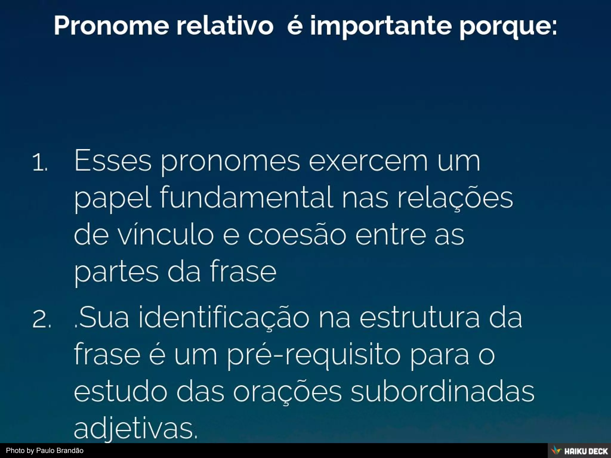 pronome relativo | PDF