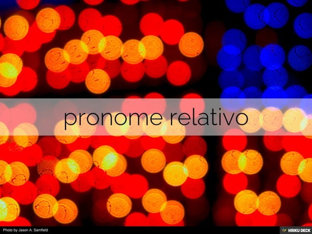 pronome relativo | PDF