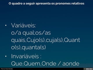pronome relativo | PDF