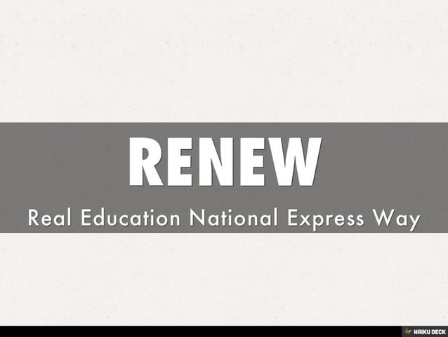 RENEW | PDF
