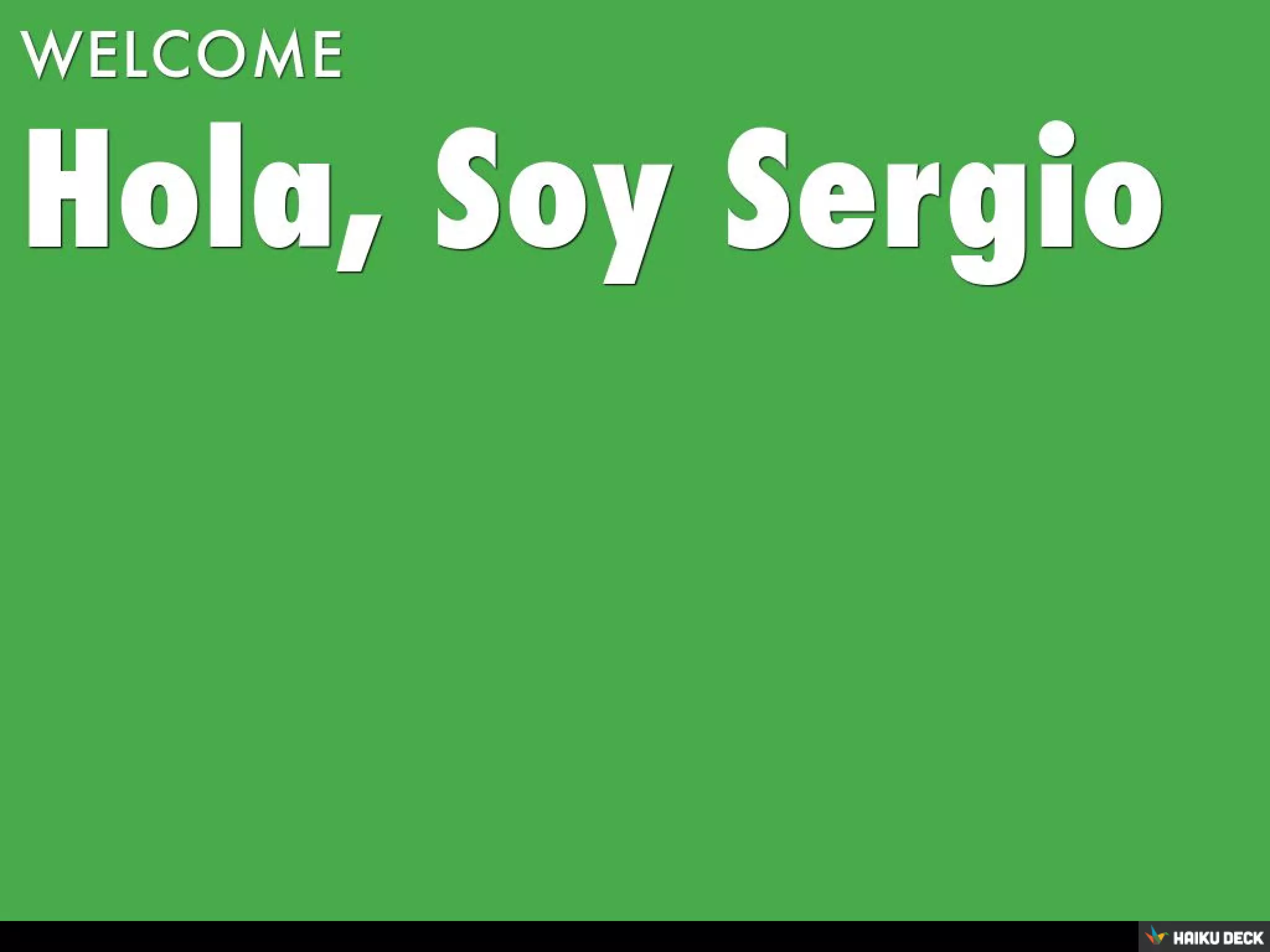 Hola, Soy Sergio | PDF
