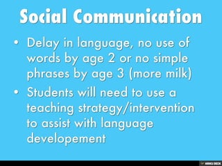 Socialization & Communication In Autism | PPT