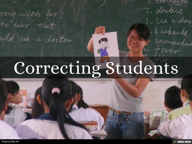 Correcting Students | PPT