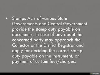 STAMPING AND REGISTRATION | PDF