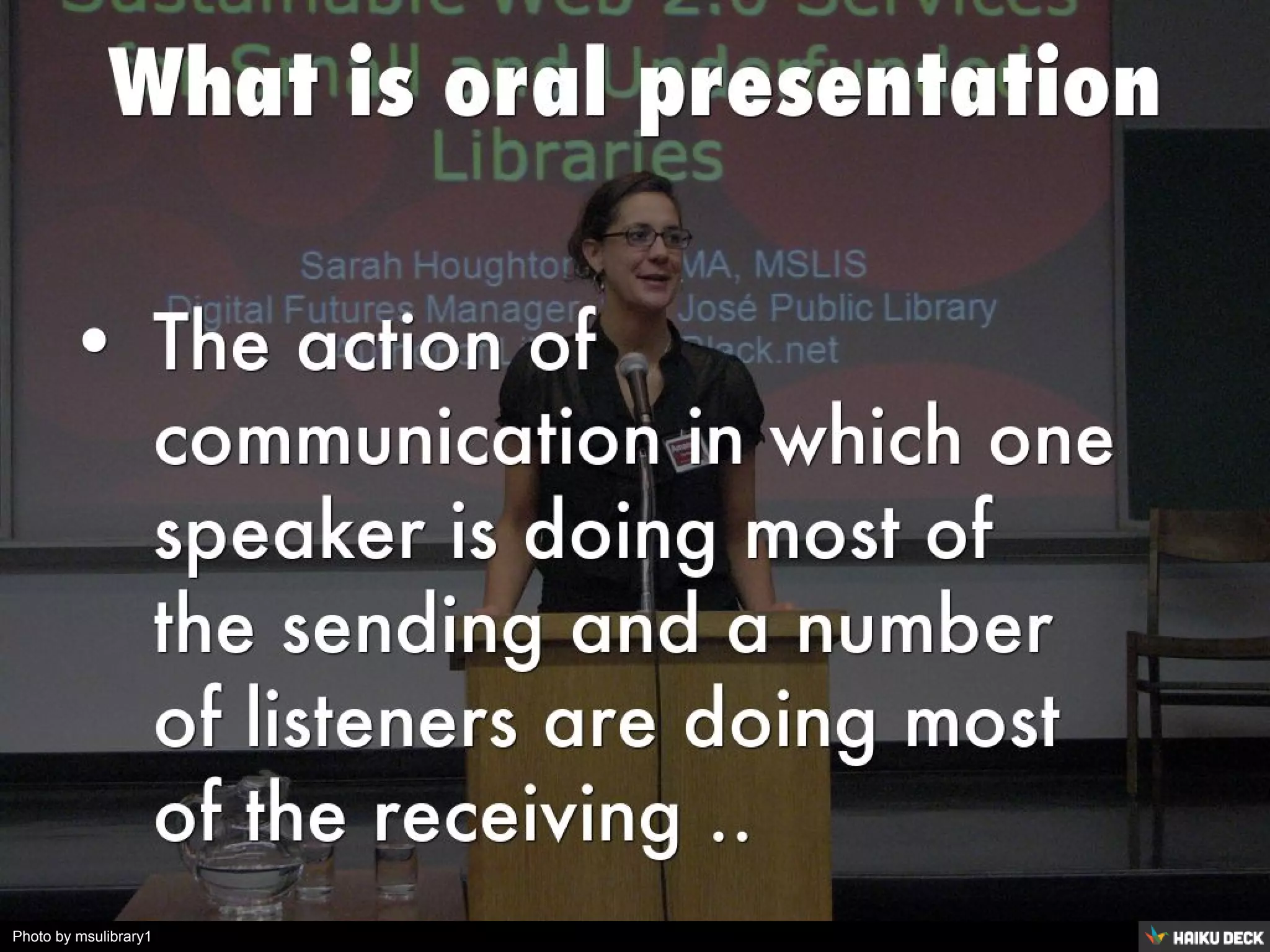 Oral Presentation | PDF