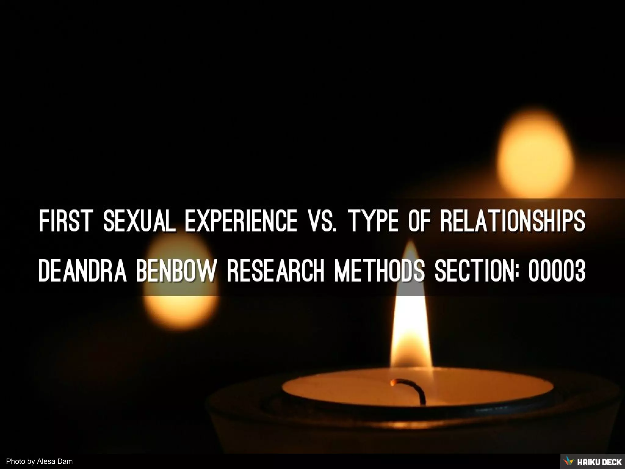 Sexual experiences & Relationships | PDF