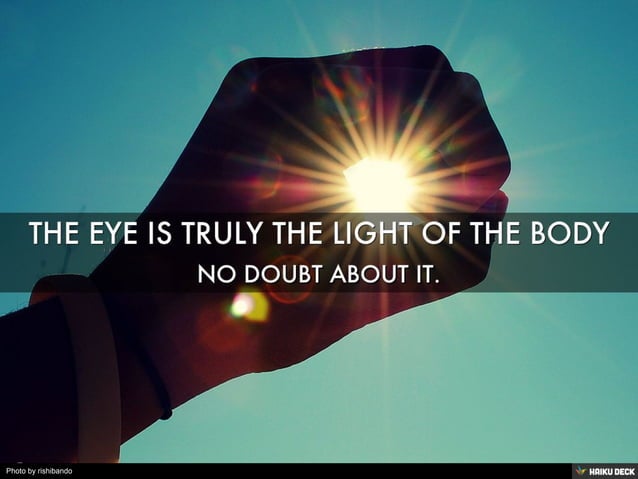 The Lamp of the Body | PDF