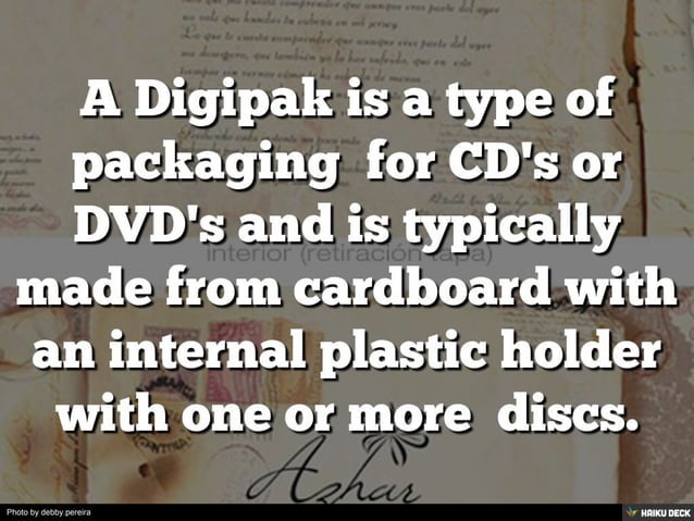 What is a Digipak? | PDF