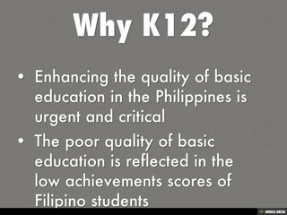 The Philippine k12 Education | PPT