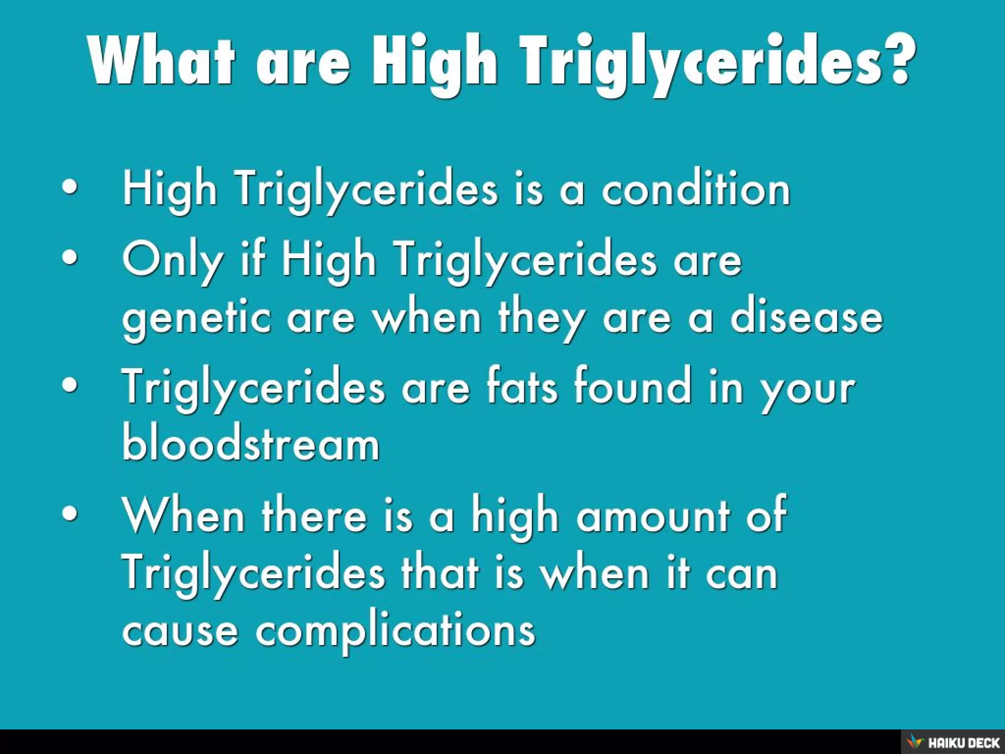 High Triglycerides | PDF