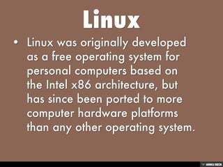 What is Linux ? | PPT
