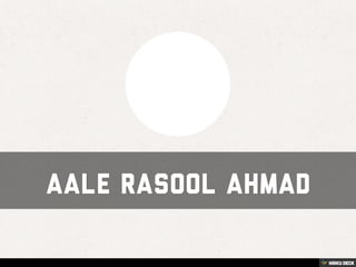 Aale Rasool Ahmad | PDF