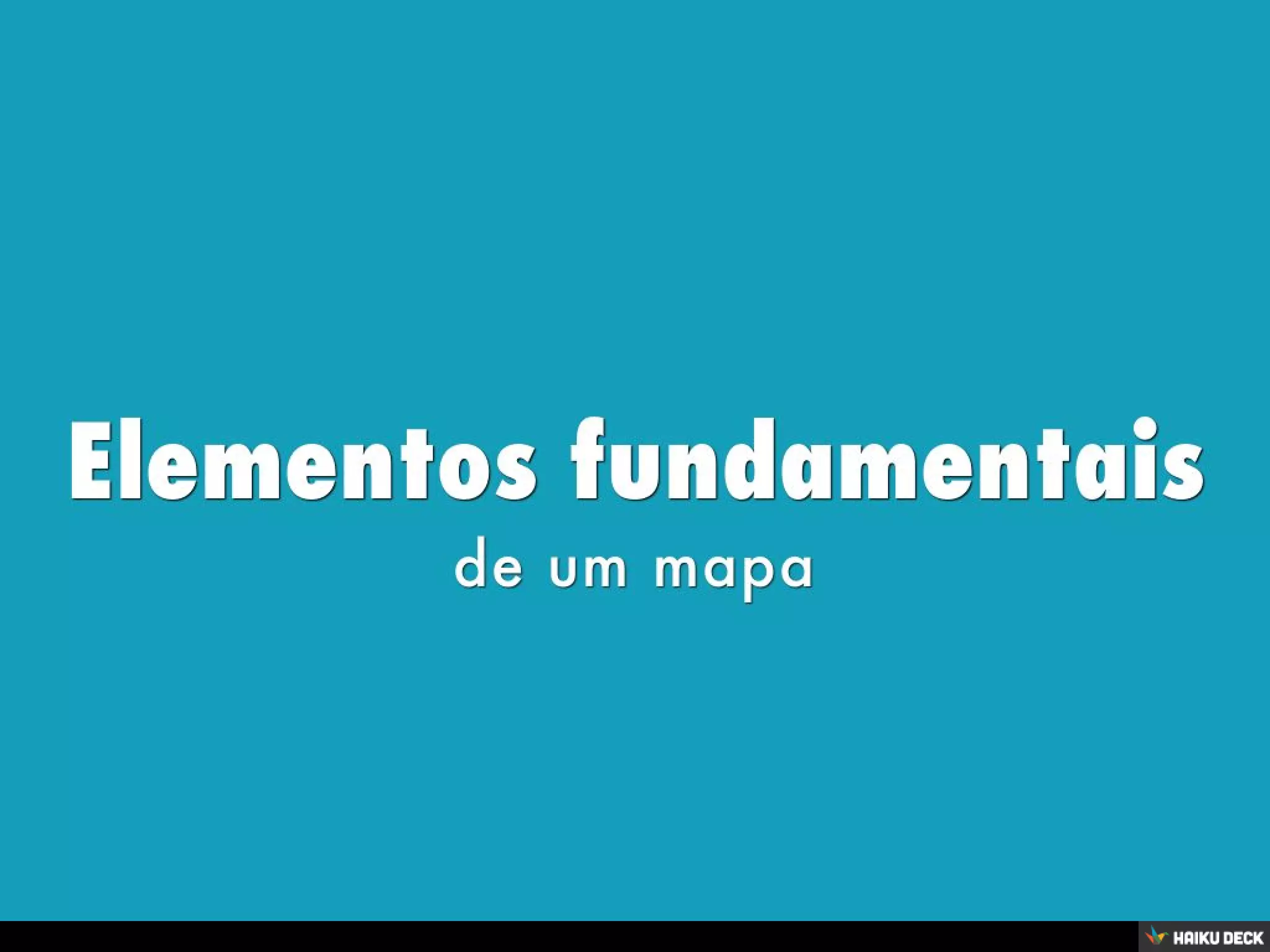 Elementos de um mapa | PDF