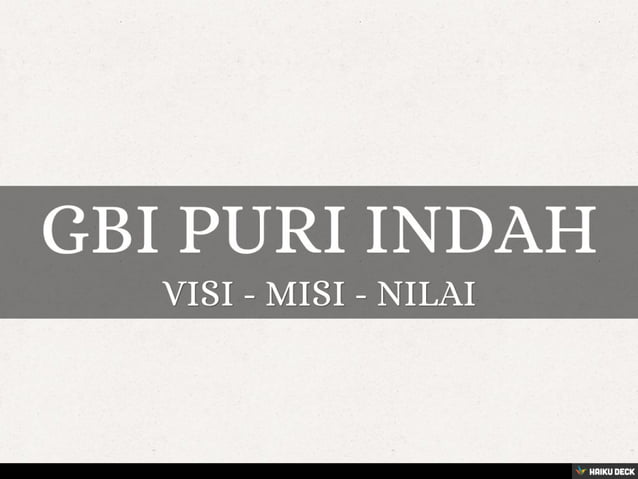 GBI PURI INDAH | PDF
