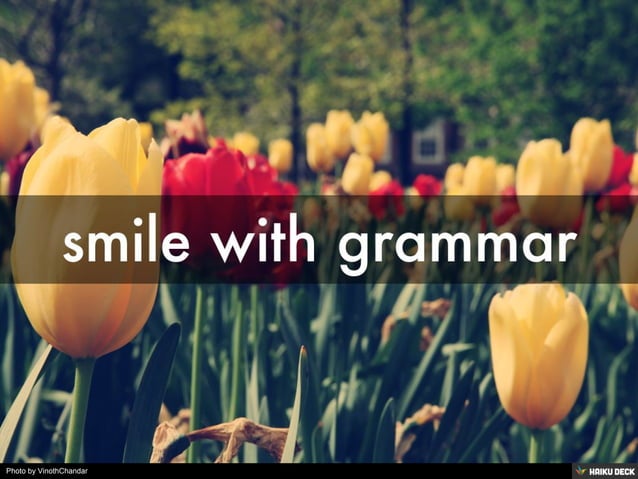 smile with grammar | PDF