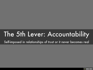 The 5th Lever: Accountability | PDF | Careers