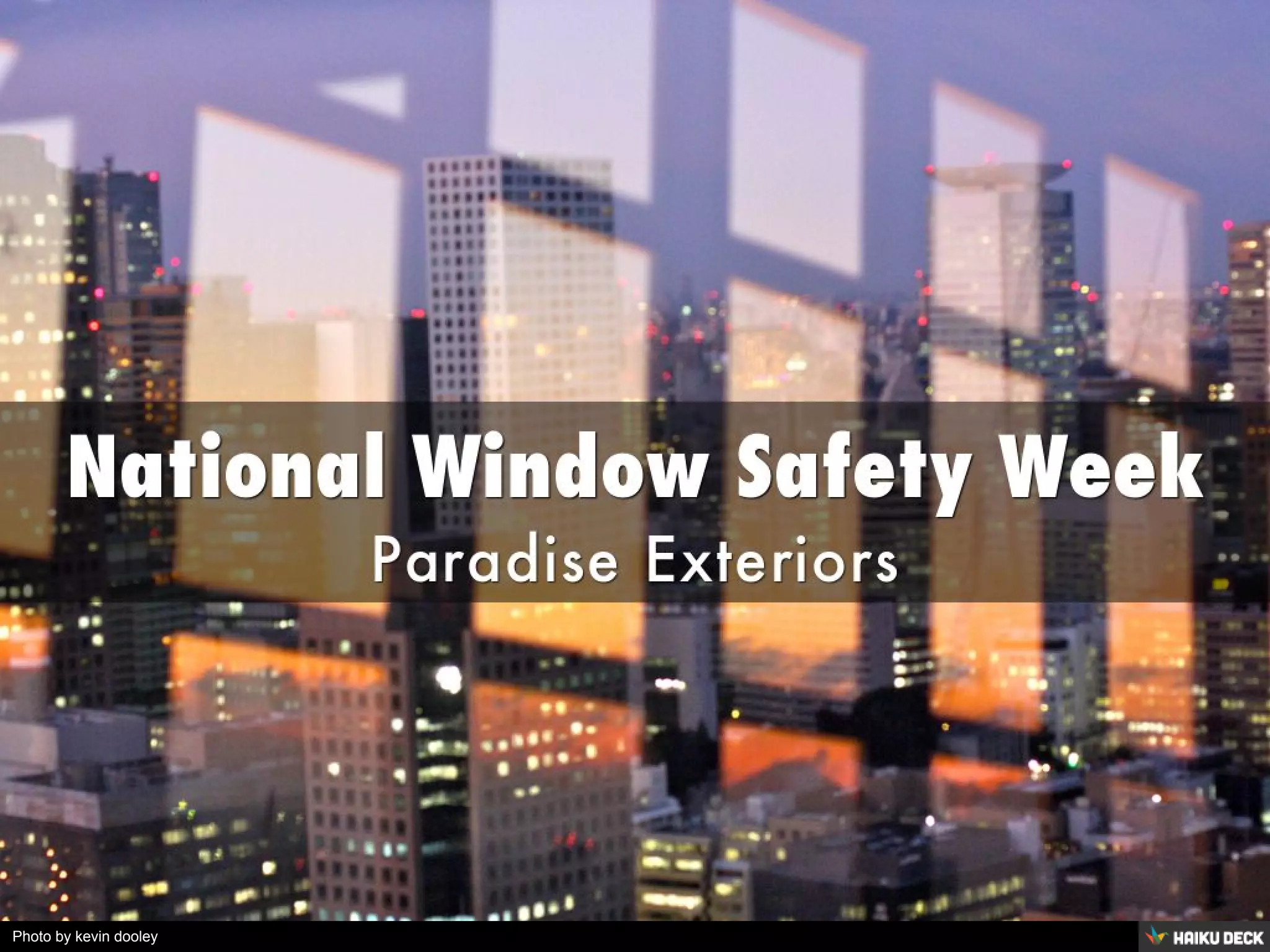 National Window Safety Week | PPT