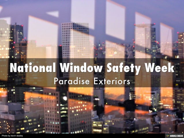 National Window Safety Week | PPT