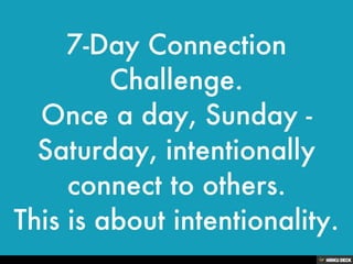 7-Day Connection Challenge | PPT