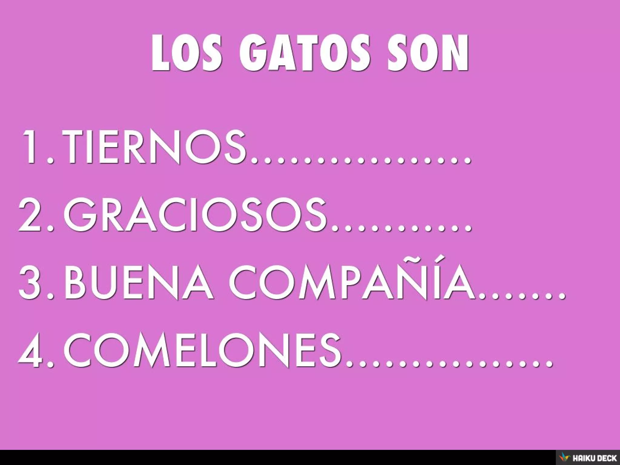 COMO SON LOS GATOS | PPT