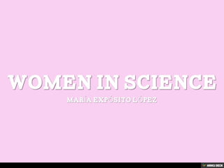 Women in Science | PDF
