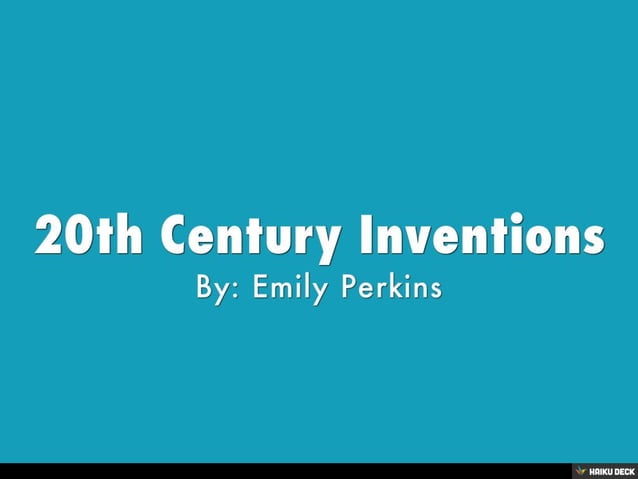 20th Century Inventions | PDF