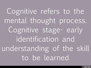 Stages of Skill Acquisition | PPT