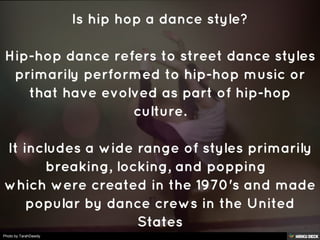 STREET AND HIP-HOP DANCES | PDF