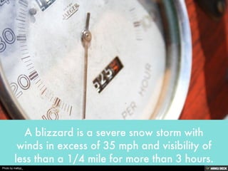 facts about blizzards | PPT