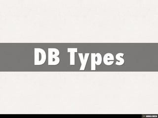 DB Types | PPT