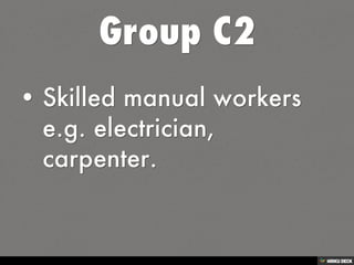 Socio-Economic Groups | PPT