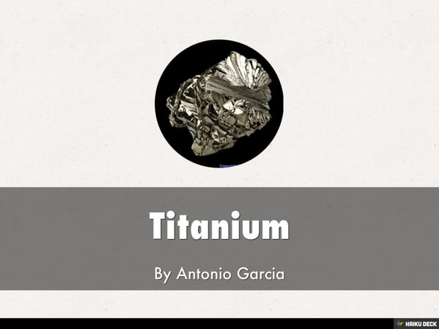 Titanium | PDF