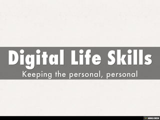 Digital Life Skills for Teens and Young Adults | PPT
