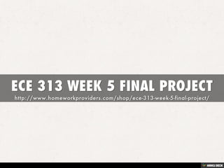 ECE 313 WEEK 5 FINAL PROJECT | PDF | Poetry | Books and Literature